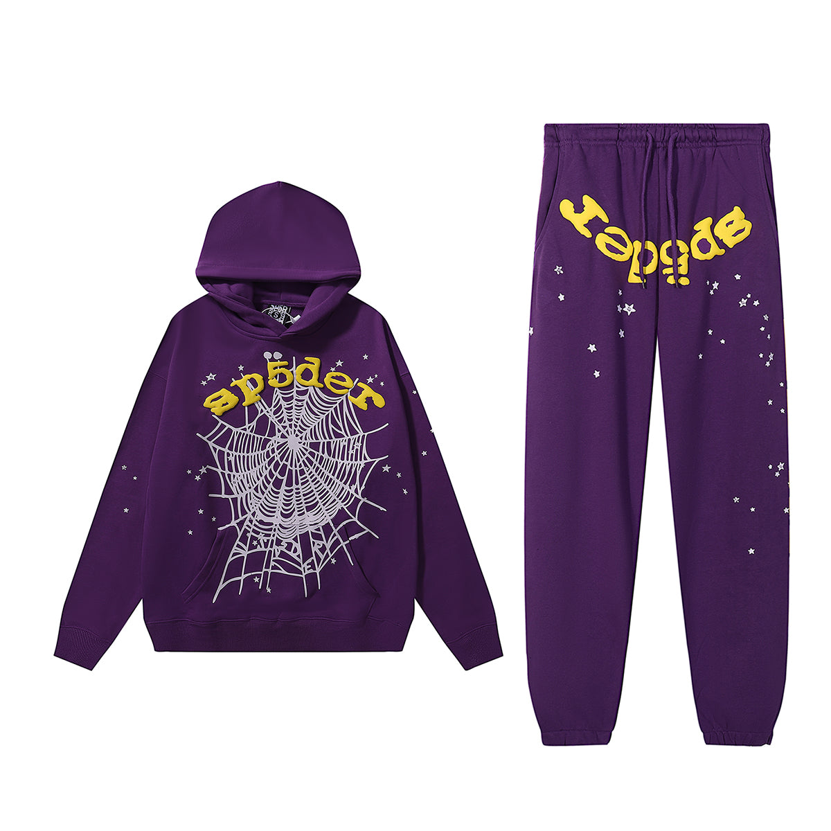 SP5DER OG WEB Tracksuit "Purple/Yellow" – FAVELA